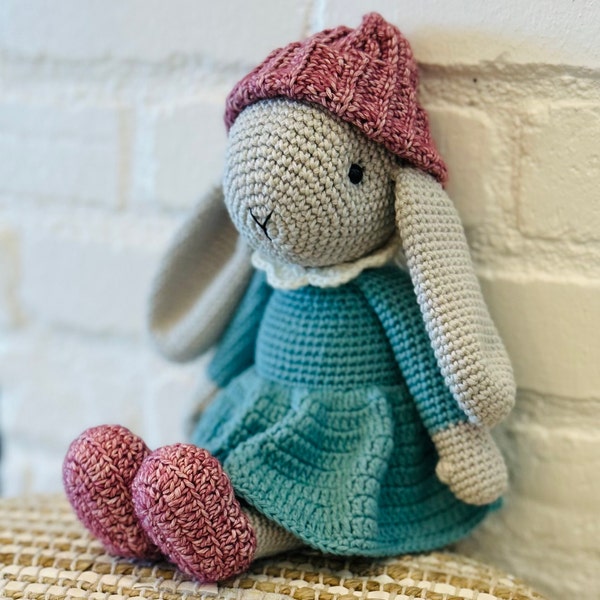 Crochet Bunny Girl Pattern, Amigurumi Rabbit Pattern Crochet Hare ...