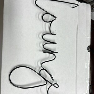 AUTOGRAPH Font Wire Words Wire Word Sign Personalized - Etsy