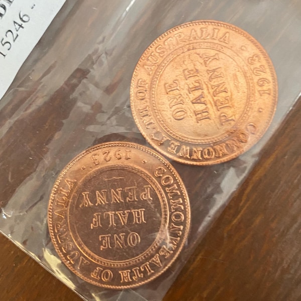 Australian 1930 One Penny KGV Collection Filler Coin Token - Etsy