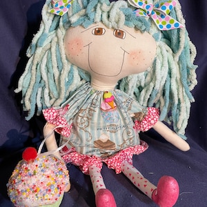 Kassie Epattern...primitive Country Cloth Doll Craft Digital Download ...