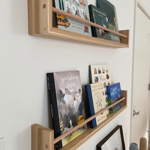 Nursery Minimalist Floating Bookshelf Custom Sizing | Etsy