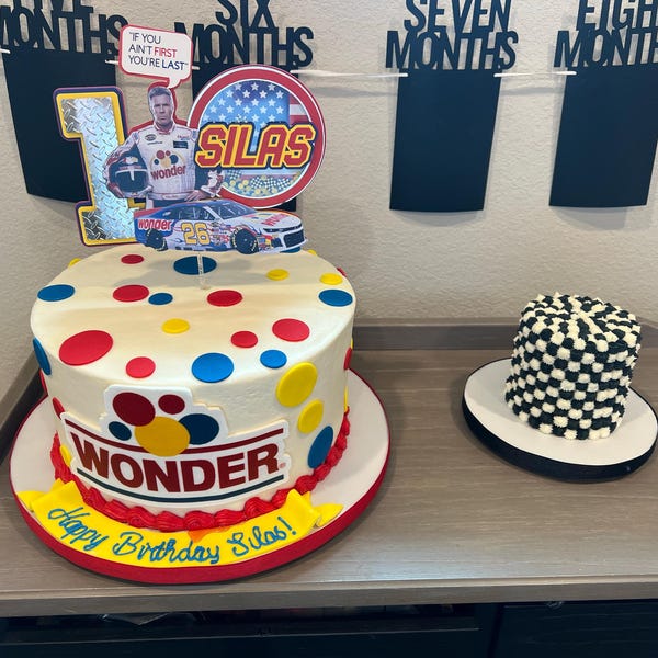 Talladega Nights: the Ballad of Ricky Bobby Custom Cake Topper Shaker ...