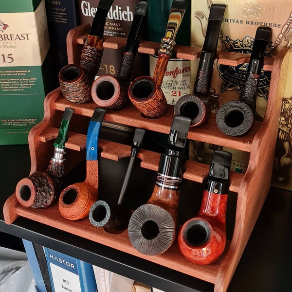 Tobacco Pipes Display Case ,with Lighting Display,storage/display of 10 ...