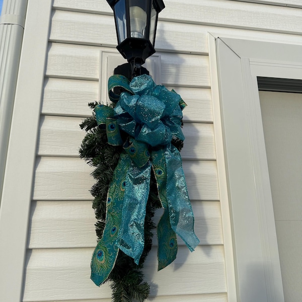 24" Valley Pine Artificial Teardrop Swag, Swag Wreath Base, Evergreen ...