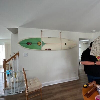 Oak and Leather Surfboard Rack. - Etsy