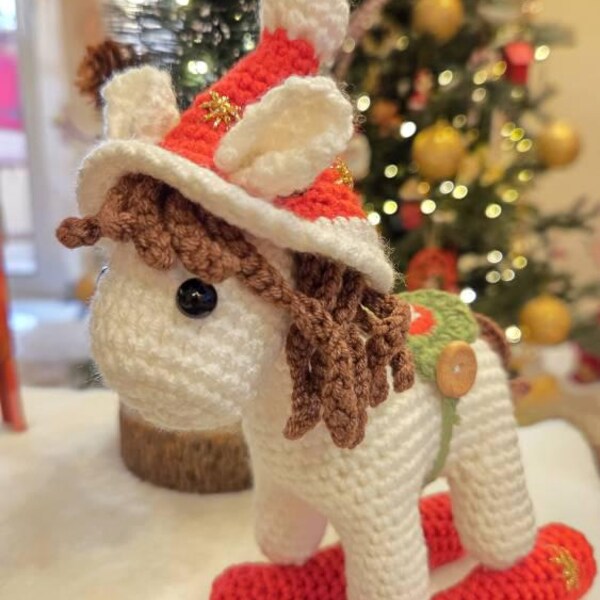 Rocking Horse Low Sew Crochet Pattern, Reindeer Crochet Pattern ...