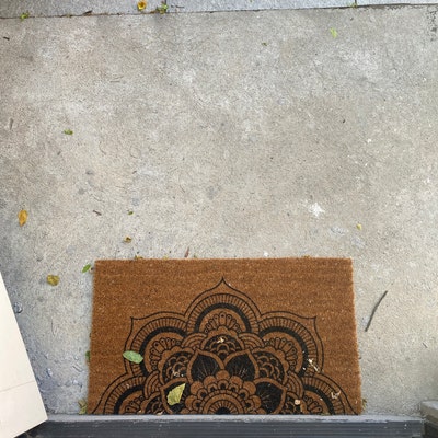 Mandala Door Mat Boho Pagan Wiccan Hippie Sacred - Etsy