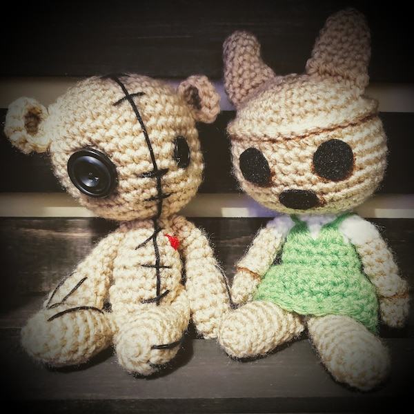 Voodoo Doll - Cute Teddy Bear - Crochet Amigurumi - Plush Animals ...
