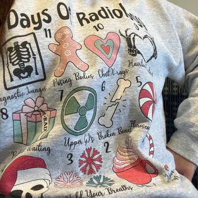 Radiology Christmas Sweatshirt 12 Days of Radiology Sweater RAD Tech ...