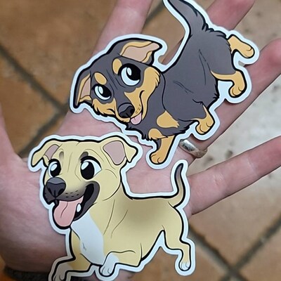 Bully Sticker Pit Bull APBT Amstaff Staffy Chibi Puppy Dog - Etsy