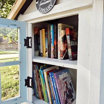 Library Street Sign Bookshelf Sign Personalized Laser Engraved Bookish ...