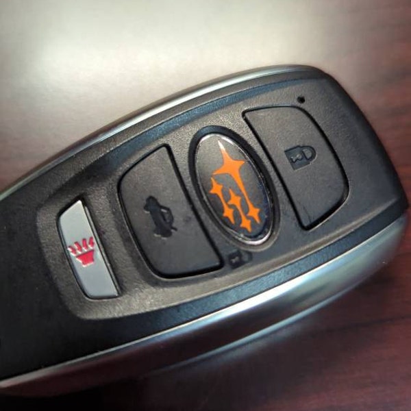 Set of 2 Key Fob Emblem Overlay Decals - Precision Cut - Any Colors ...