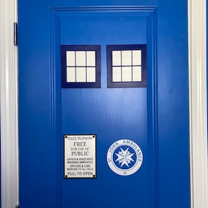 Police Box Door Windows (3d Printed) - Etsy