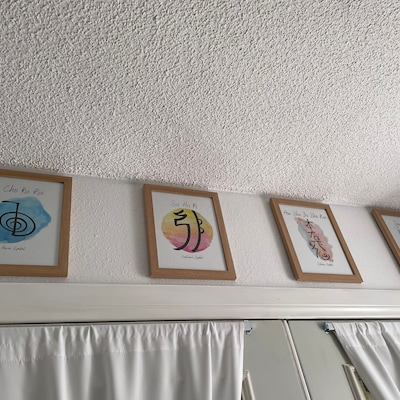 REIKI SYMBOLS for Reiki Healing, Reiki Wall Hanging for Spa Studio ...