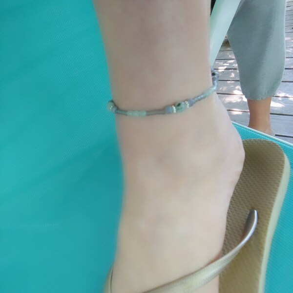 Bohemian Sea Turtle Bracelet With Rose Gold & White Turquoise - Etsy