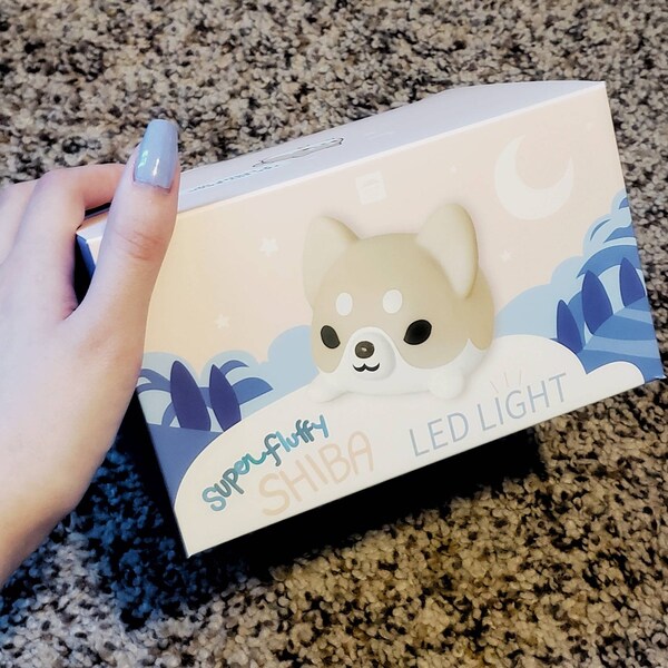 Super Fluffy Shiba Portable LED Light (TAP ON) - Etsy