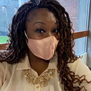 Silky Satin Classy Face Masks Wedding Face Mask 2layers - Etsy