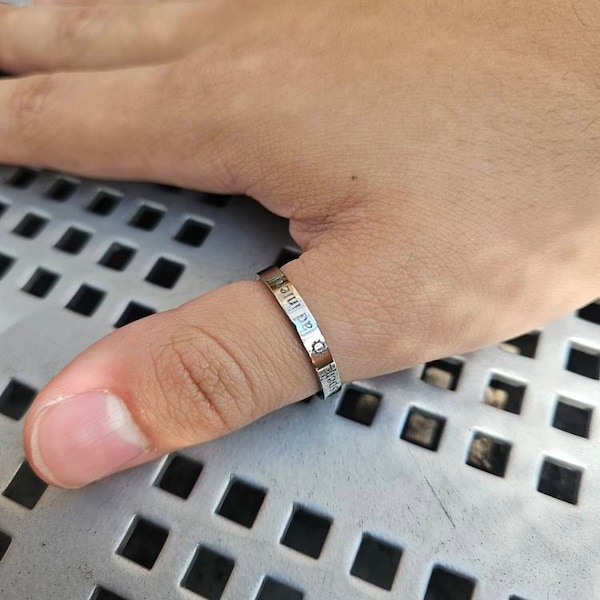 Personalized Bible Verse Ring, Religious Jewelry, Christian Faith ...