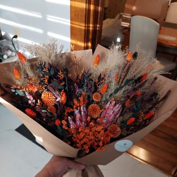 Bridal Bouquet - Barista | Wedding Bouquet | Boho Wedding | Dried ...