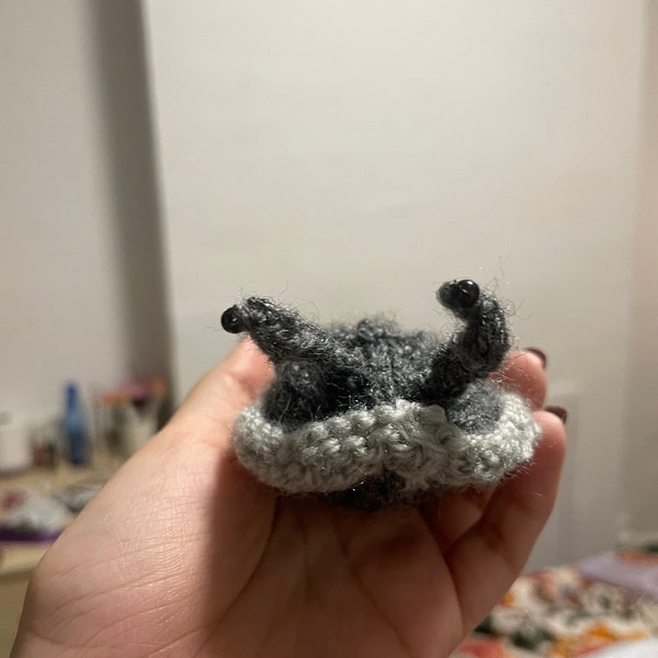 Hand Knitted Garden Slug With Frilly Skirt - Etsy