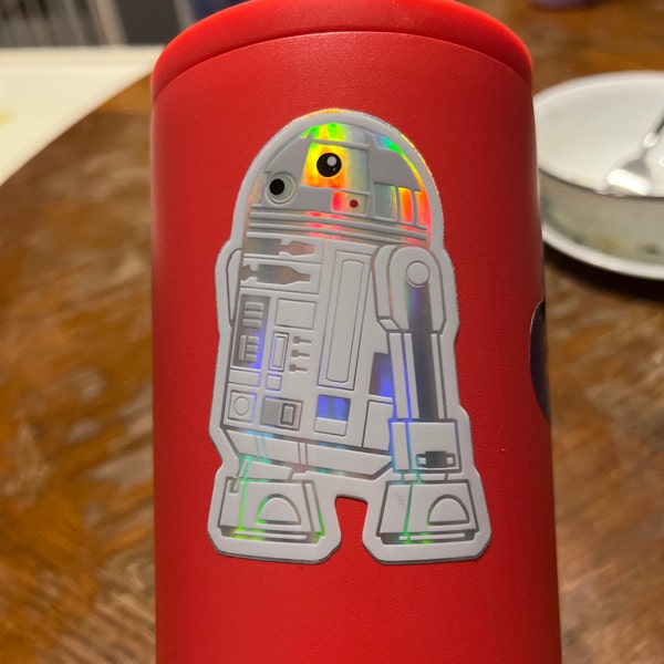R2D2 Holographic Droid Sticker/ Star Wars Disney Laptop Stickers/mickey ...