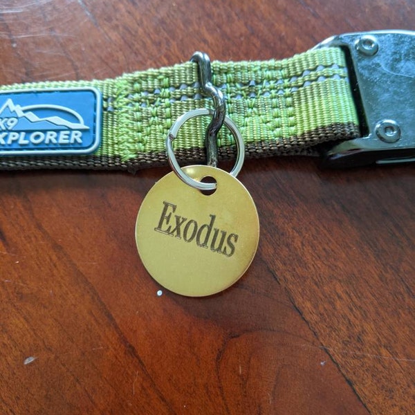 Most Durable Dog ID Tag. Active Dog ID Tag. Large and Heavy Duty Pet ID ...