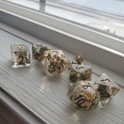 HEADHUNTER Dnd Dice Set for Dungeons and Dragons Ttrpg, SKULL Dice ...