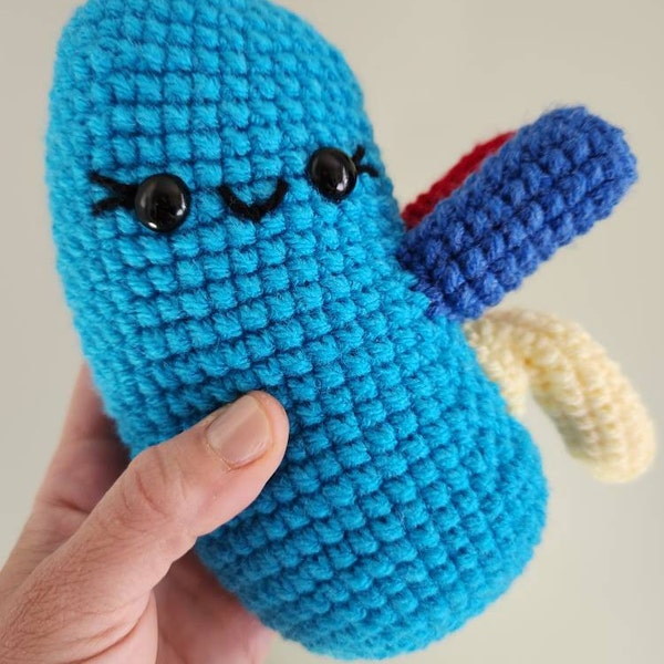 Spleen Stuffed Plushie Handmade Crochet Organ Nurse Gift Doctor Gift ...