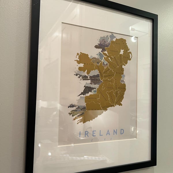 Scratch-able Ireland Map - 32 County Map of Ireland for Your Irish ...