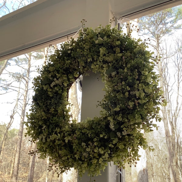 Wildflower and Lily Wreath, Wedding Wreath, Farmhouse Wreath, Mother's ...