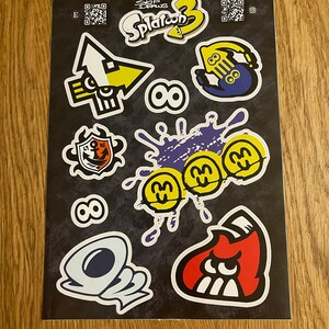 SPLATOON 3 A5 Vinyl Sticker Sheet - Etsy