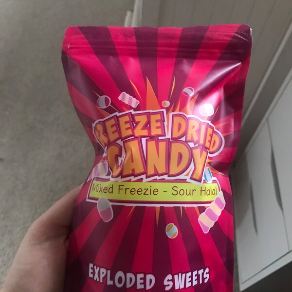 Refreshing Choos Strawberry Exploded Sweets Freeze Dried Candy UK Tasty ...