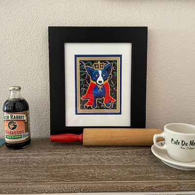 George Rodrigue Blue Dog Absolut Vodka Print Ad absolut Rodrigue matted ...