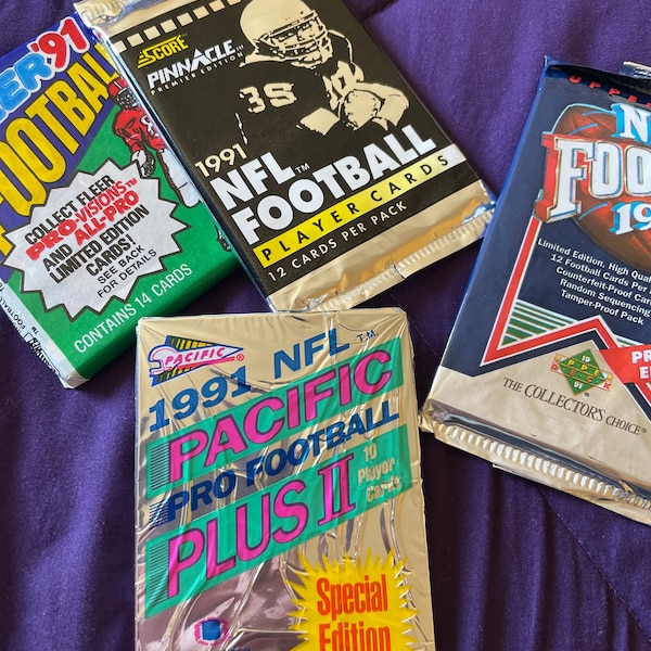 Estate Liquidation Lot of New Old Vintage Unopened NFL Football Cards ...