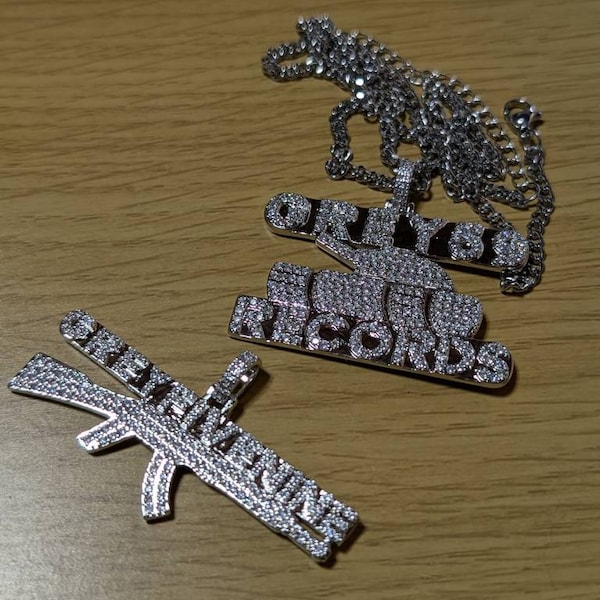 Suicideboys G59 Tank Necklace! Iced Out Cubic Zirconia Pendant ...