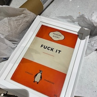 Custom Penguin Book Cover Poster | Personalised Vintage Book Print ...