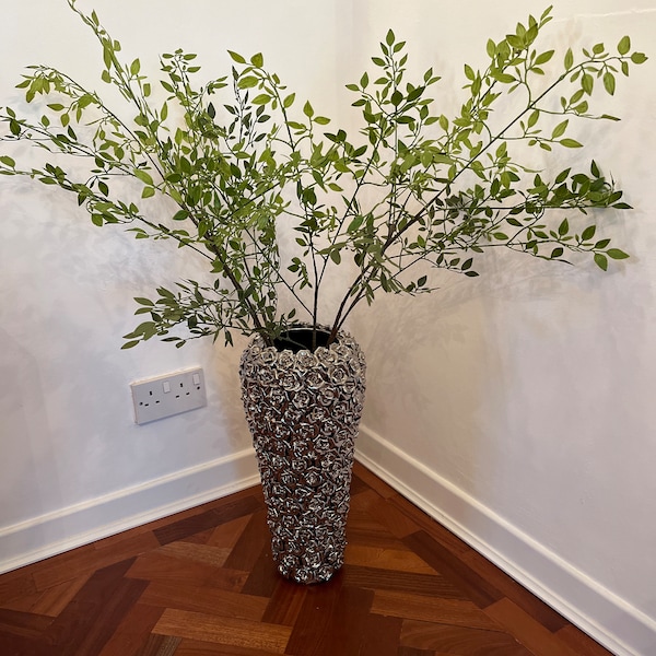 110cm Tall Artificial Tree Branch With Leaves, Faux Plant, Faux ...