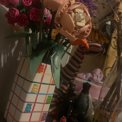 Leopard Print Ceramic Vase Hand Painted Funky Vase - Etsy