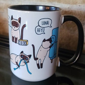 Custom Tabby Cat Diagram Mug Personalized Tabby Cat Mug Funny Gift for ...