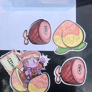 Kitsune yako fox Yokai Sticker | Etsy