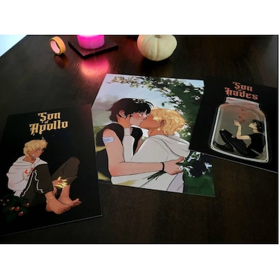 Solangelo Kiss Fine Art Print the Heroes of Olympus, Illustration Print ...