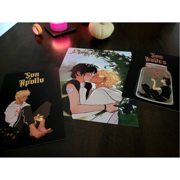 Solangelo Kiss | Fine Art Print | the Heroes of Olympus, Illustration ...