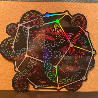 Holographic Moth Psychedelic Sticker Laptop Sticker Car - Etsy