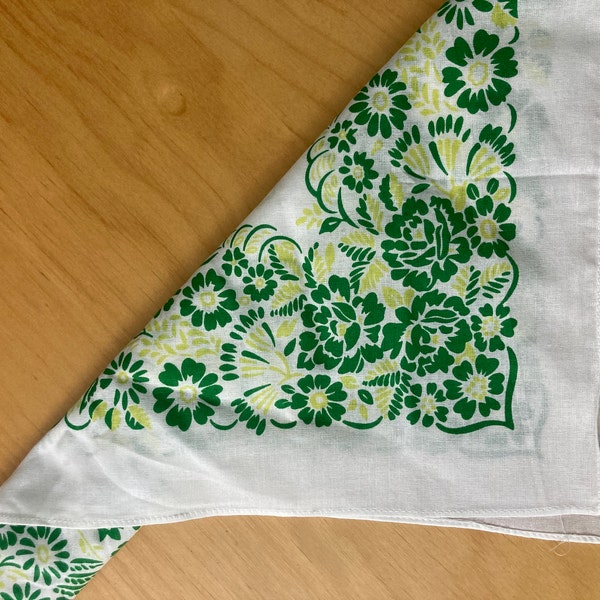 Fall Colors Floral 100% Cotton Bandanas Botanical Head Wraps Scarf ...