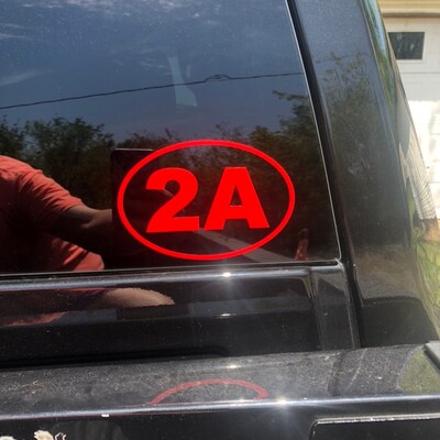 2nd Amendment Vinyl Decal, 2A Vinyl Decal, 2A Vinyl Sticker, 2nd ...