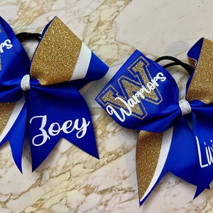 Game Day Cheer Bow Made in Your Team Colors. Comment Colors at Checkout ...