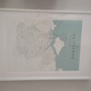 MERSEYSIDE Map Print England County Map Print Mono Wall Art Poster ...