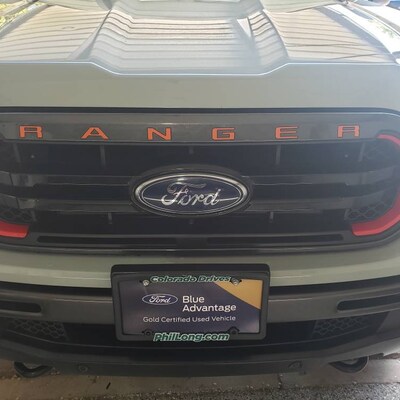 2019-2021 Custom Grill Letter Inserts for Front Grill 1/16 ABS Plastic ...