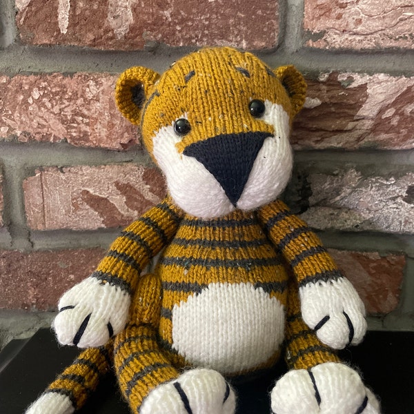 Tiger Knitting Pattern - Toy Knitting Pattern / Polushkabunny - Etsy