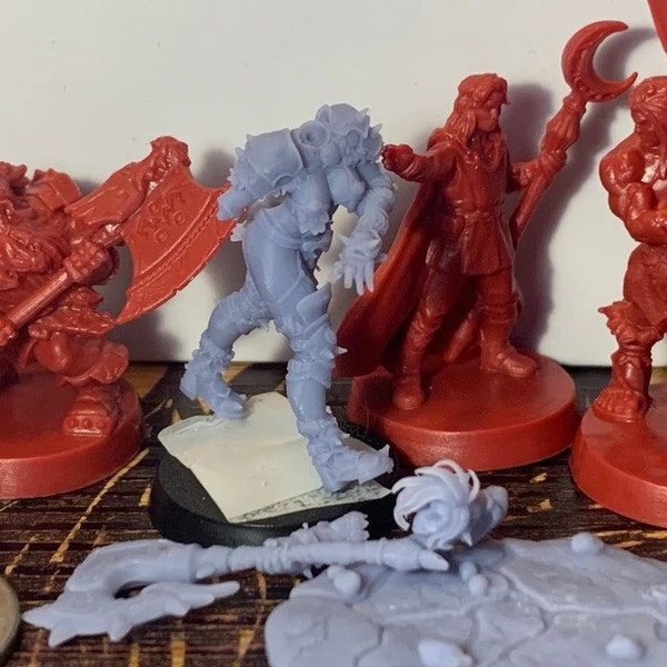 Quart, Goblin Wizard 32 Mm Resin Miniature Twin Goddess Miniatures - Etsy